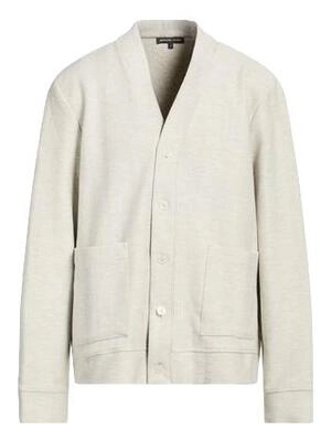 Michael Kors Light Cotton Elastane Cardigan - Light Grey