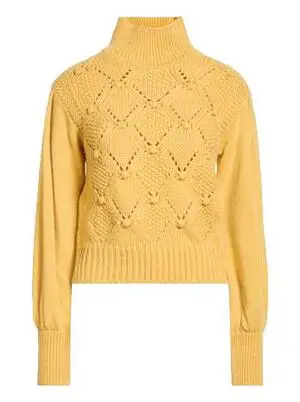 LIU •JO Turtleneck Knit Top - Yellow