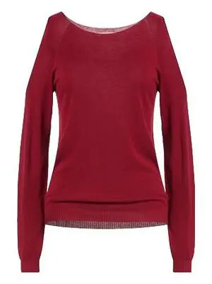 KONTATTO Knit Viscose Blend Sweater - Red