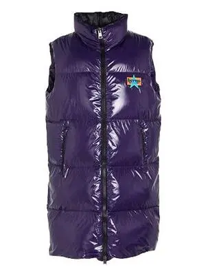 Herno Polyamide Vest With Appliqués - Purple