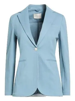 CIRCOLO 1901 Single-breasted Jacquard-knit Blazer - Blue