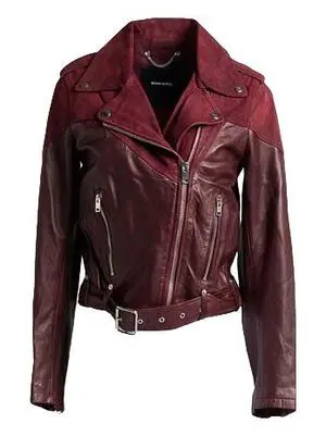 DIESEL® Leather Biker Jacket - Red