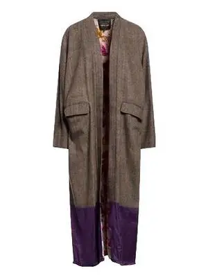 ALESSIA SANTI Wool And Viscose Overcoat - Grey
