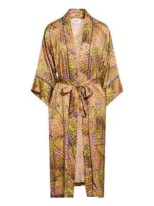 Dixie Viscose Overcoat - Yellow
