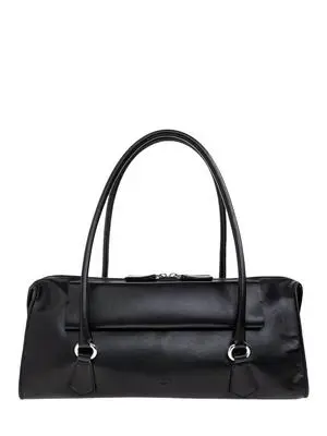 IRO PARIS Ring-detail Leather Tote Bag - Black