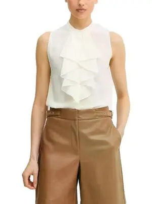 Luisa Spagnoli Burrata Ruffled Shirt - Neutrals