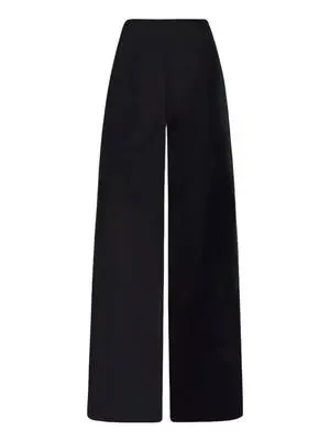 GEMY MAALOUF Wide-leg Wool Trousers - Black