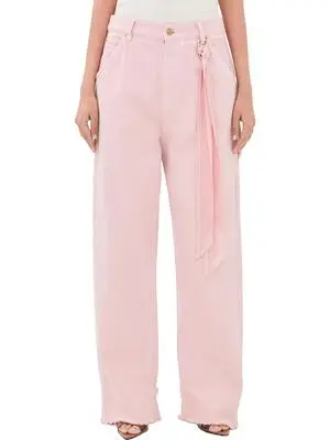 DARKPARK Lisa Carpenter Jeans With Silk Scarf - Pink
