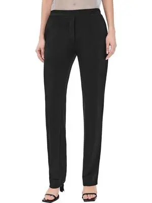 Norma Kamali Flat Front Trousers - Black