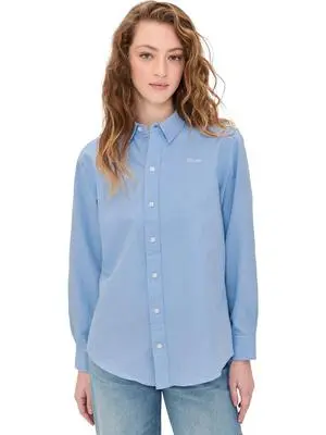 MOTHER The Bestie Button-down Shirt - Light Blue