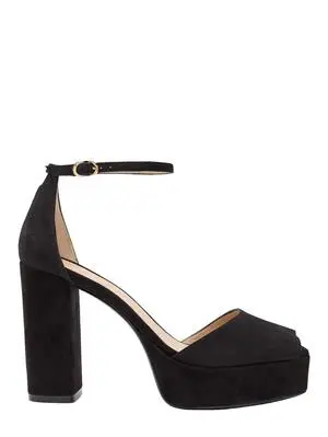 STUART WEITZMAN Sabrina 110 Suede Platform Sandals