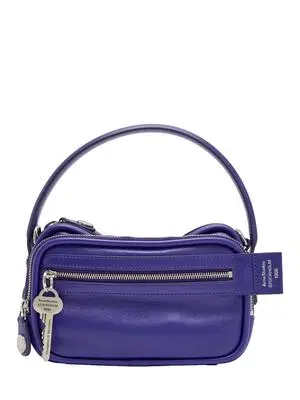 Acne Studios Grained Leather Cross-body Bag - Violet