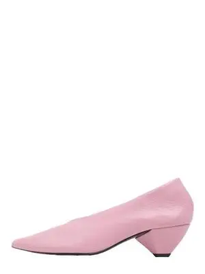 Bimba Y Lola Leather Mid-heel Court Shoe - Light Pink