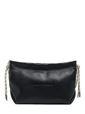Bimba Y Lola Leather Shoulder Bag - Black