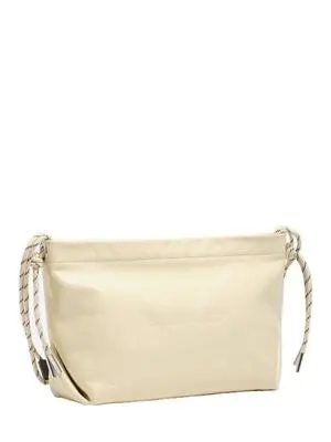 Bimba Y Lola Leather Shoulder Bag - Pale Yellow