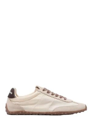 Bimba Y Lola Suede Nylon Sneakers - White
