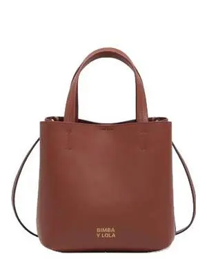 Bimba Y Lola Small Leather Bag - Nut