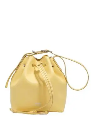 Bimba Y Lola Large Leather Bucket Bag - Banana