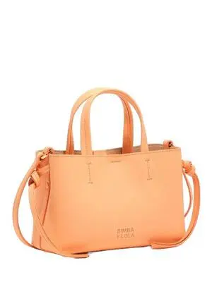 Bimba Y Lola Mini Leather Bag - Orange Sorbet