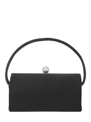 Nina Khalani Satin Clutch Black