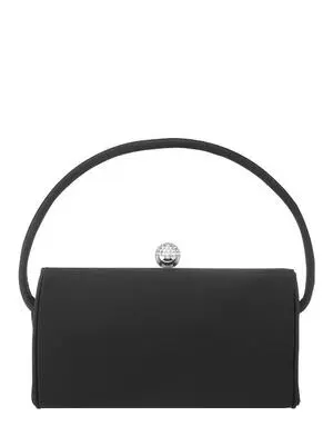 Nina Khalani Satin Clutch Black