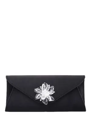 Nina Twila Envelope Clutch - Black