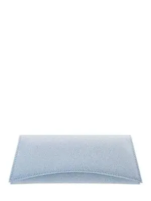 Nina Zoey Metallic Clutch - Icy Blue