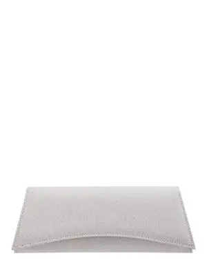 Nina Zoey Metallic Clutch - Platino