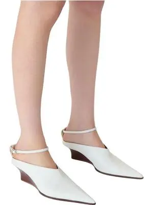 IRO PARIS Fauve Mules - Ceramic White