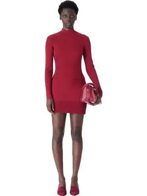 IRO PARIS Fenya Knit Turtleneck Lipstick Red