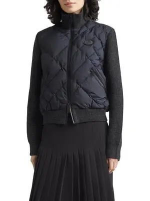 Burberry Mixed Media Jacket - Black