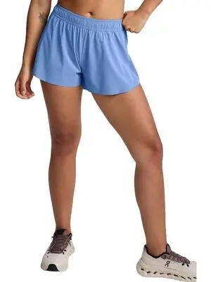 Beyond Yoga Solemate Run Shorts Wild Flower Blue