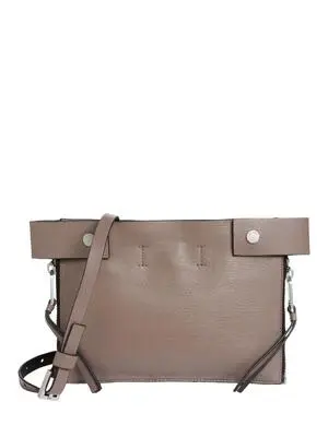 ALLSAINTS Marlo Leather Crossbody Bag Mocha Brown