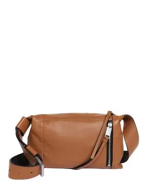 ALLSAINTS Alba Leather Crossbody Bag - Acetone Tan Brown