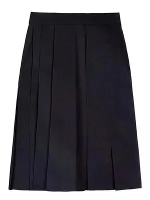 JIL SANDER Pleated Front-wrap Skirt - Blue