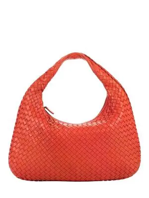 Bottega Veneta Woven Leather Handbag - Orange