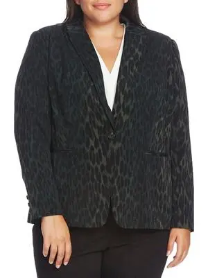 VINCE CAMUTO Animal Patterned Blazer