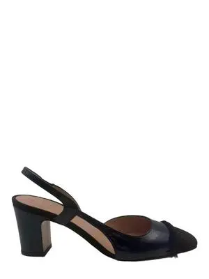 Roberto Festa Ficus Fringed Slingback Pumps - Black
