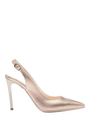 NEROGIARDINI Buckle Leather Pumps - Gold