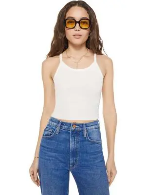 Eterne Terne Cropped Rib Tank - White