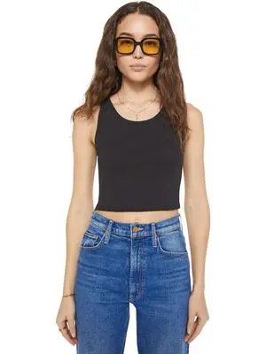 Eterne Terne Cropped Tank Top - Black