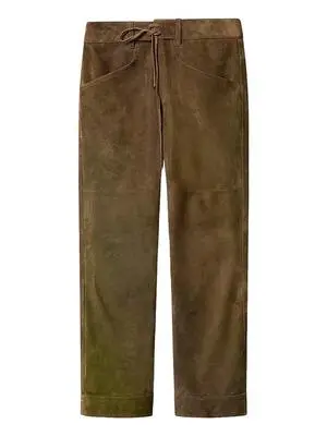 Isabel Marant Leather Trousers - Brown