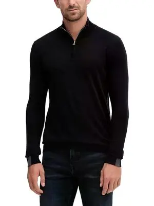 MOS MOSH Mmgadam Half-zip Sweater - Black
