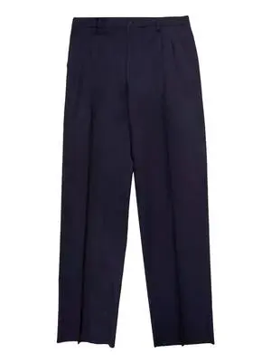 MOOD Relaxed-fit Tailored Trousers - Blue