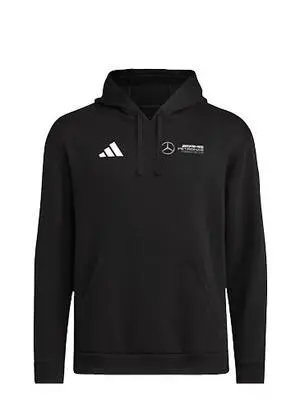 Adidas Mercedes Amg Petronas F1 Team Fleece Hooded Sweatshirt - Black