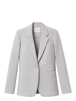 Lafayette 148 New York Scuba Cotton Melange Blazer - Greystone Melange