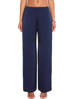 Amanda Uprichard Linda Wide Leg Pants - Ink