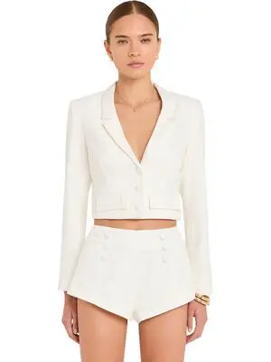 Amanda Uprichard Courtney Tailored Jacket - Ivory