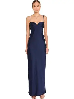 Amanda Uprichard Ira Maxi Dress - Ink