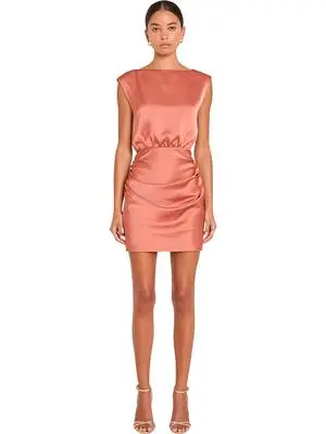 Amanda Uprichard Nora Mini Dress - Clay